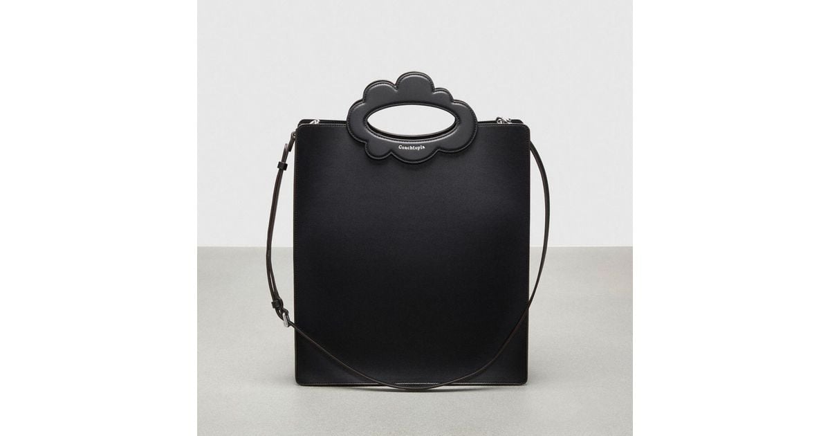 COACH Cloud Handle Tote Bag in Black | Lyst