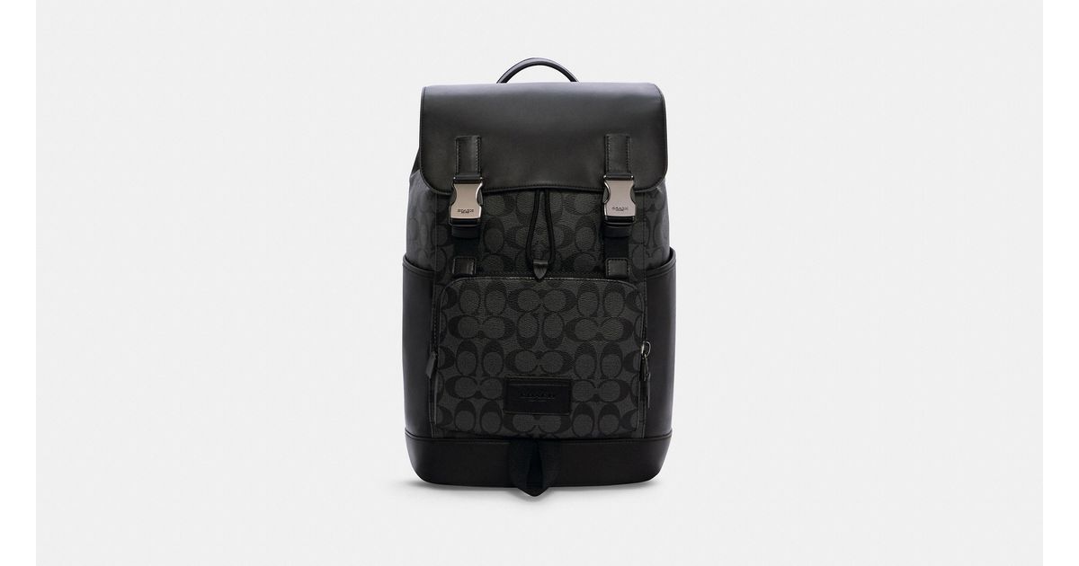 COACH Track Backpack in Black for Men | Lyst UK