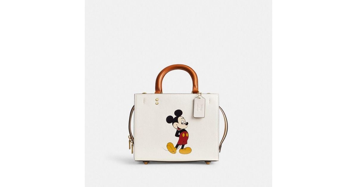 COACH Disney X Rogue Bag 25 With Mickey Mouse in Metallic | Lyst