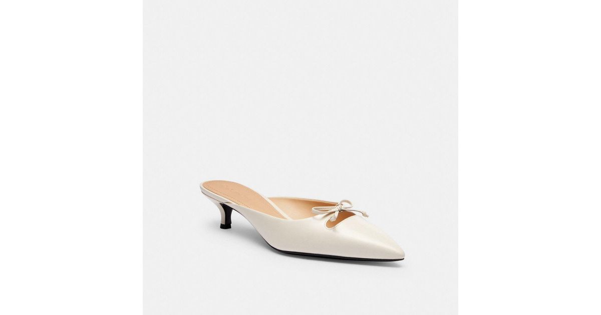 COACH Mule in Natural | Lyst