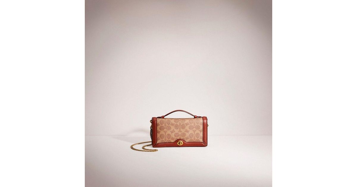 COACH Restored Riley Chain Clutch In Colorblock Signature Canvas in ...