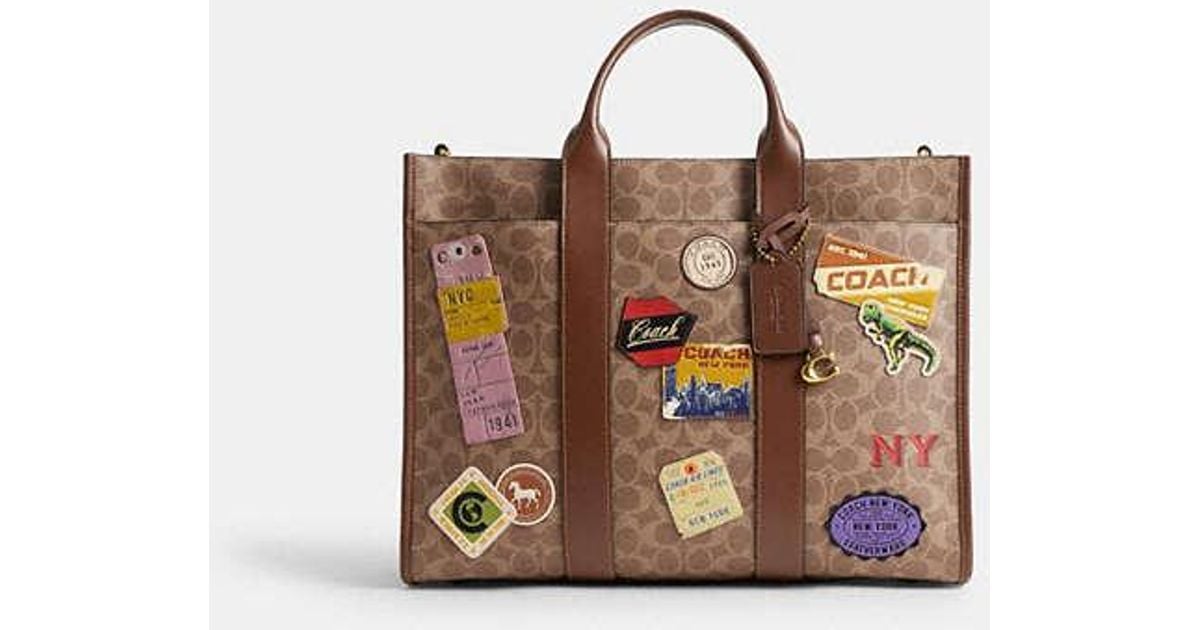 COACH Wesley Tote Bag in Black for Men | Lyst UK