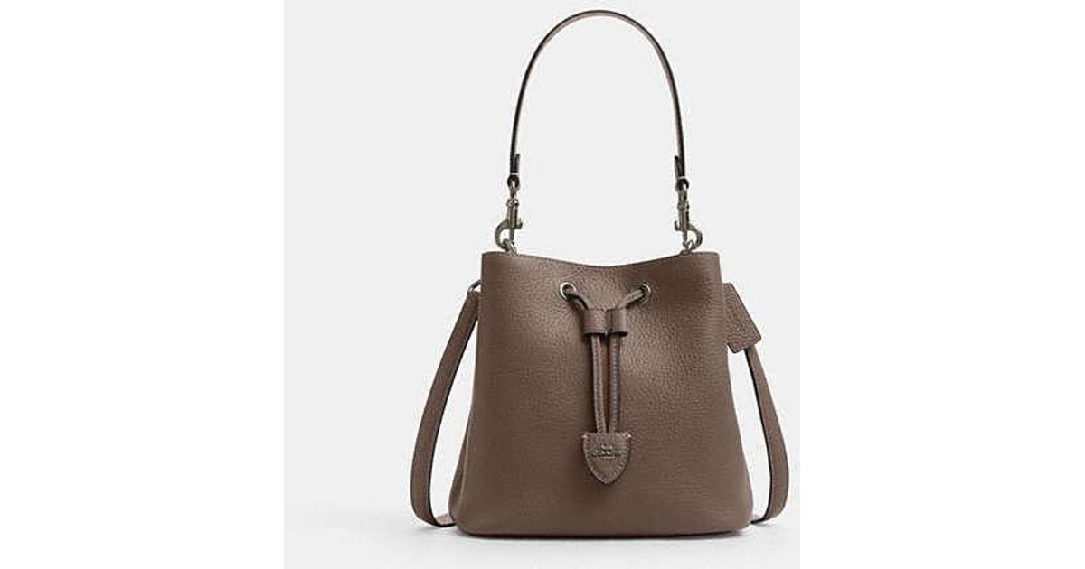 COACH Rowan Bucket Bag in Black | Lyst