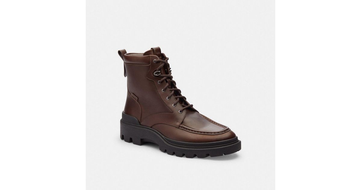 COACH Connor Boot in Brown for Men | Lyst