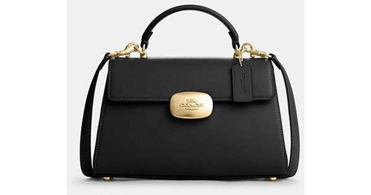 COACH Eliza Top Handle in Black | Lyst