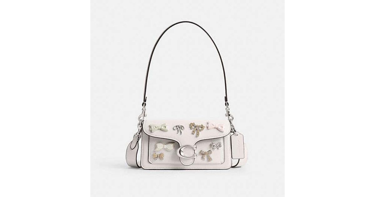 COACH Tabby Shoulder Bag 20 With Bows in Black | Lyst UK