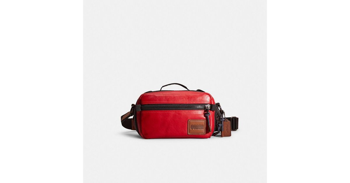 COACH Restored Pacer Top Handle Crossbody With Patch for Men | Lyst