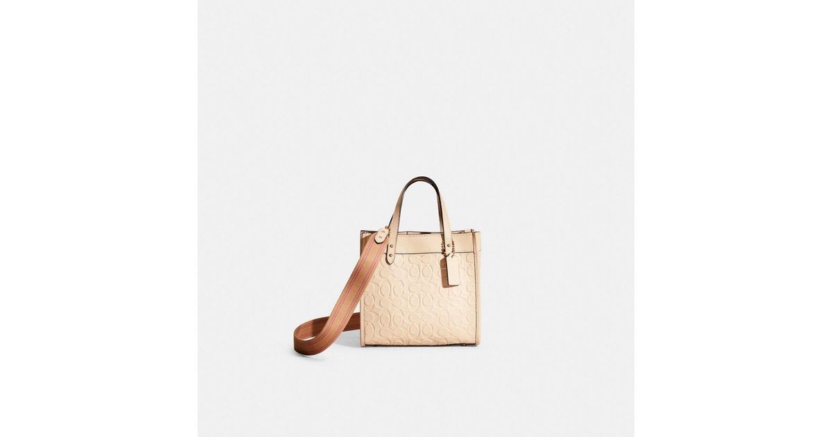 COACH Restored Field Tote 22 In Signature Leather in Natural | Lyst
