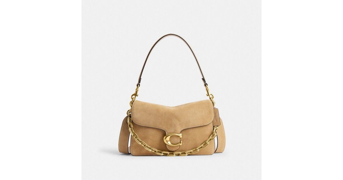COACH Chain Tabby Bag in Natural | Lyst