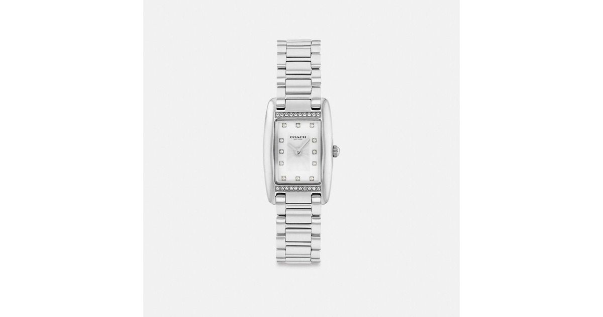 COACH Reese Watch, 20mm X 30mm in Metallic | Lyst