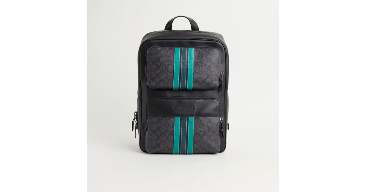 COACH Upcrafted Gotham Backpack In Signature Canvas in Blue for Men | Lyst