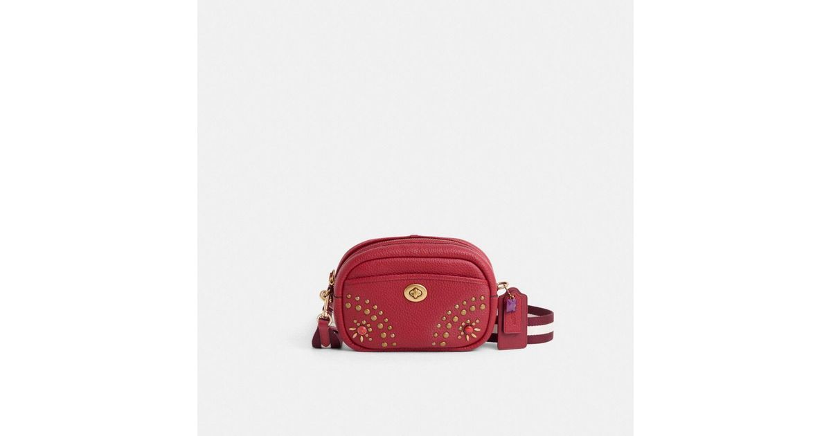 COACH Upcrafted Camera Bag in Red | Lyst