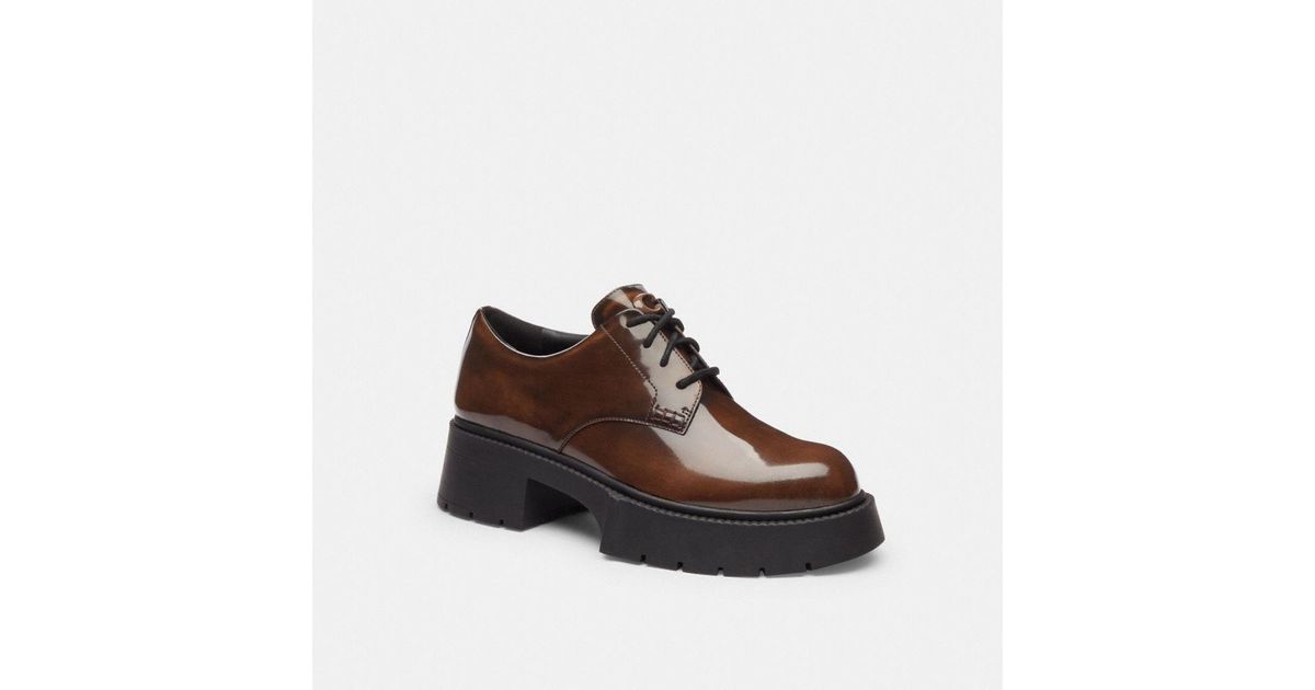 COACH Lyla Platform Derby in Brown | Lyst