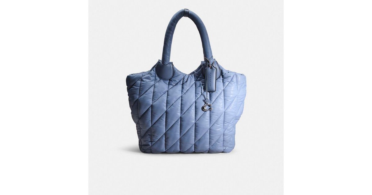 COACH Restored Iris Tote Bag in Blue | Lyst