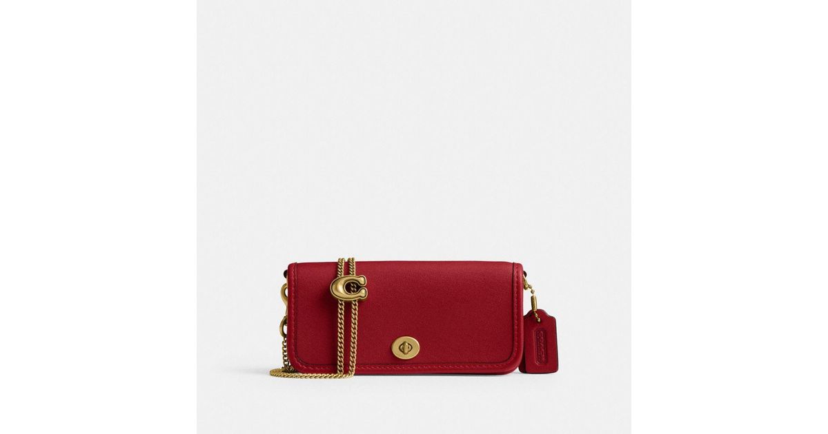 COACH Dinky Bag 14 in Red | Lyst