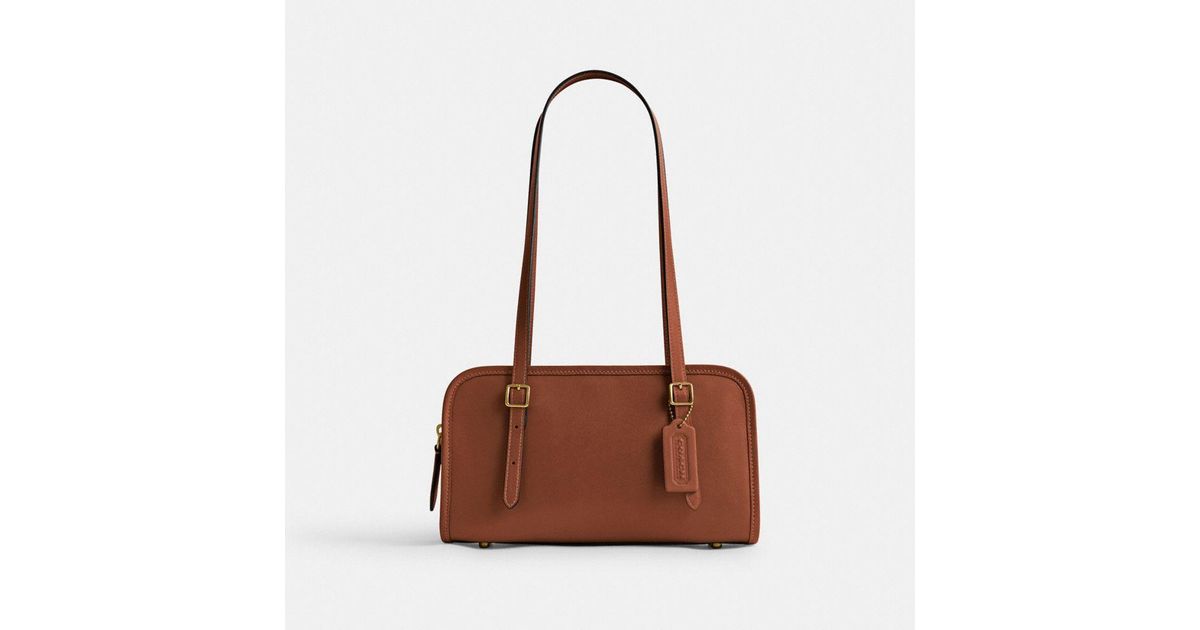 COACH Swing Zip Bag in Brown | Lyst