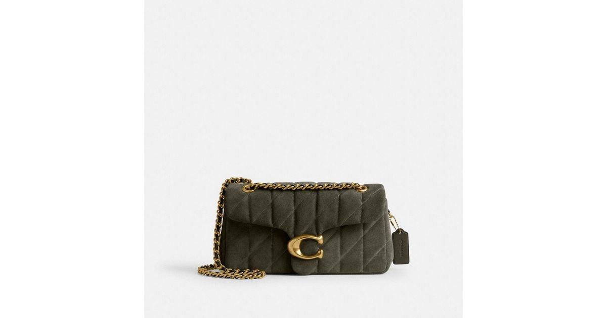 COACH Quilted Tabby 26 Shoulder Bag in Green | Lyst