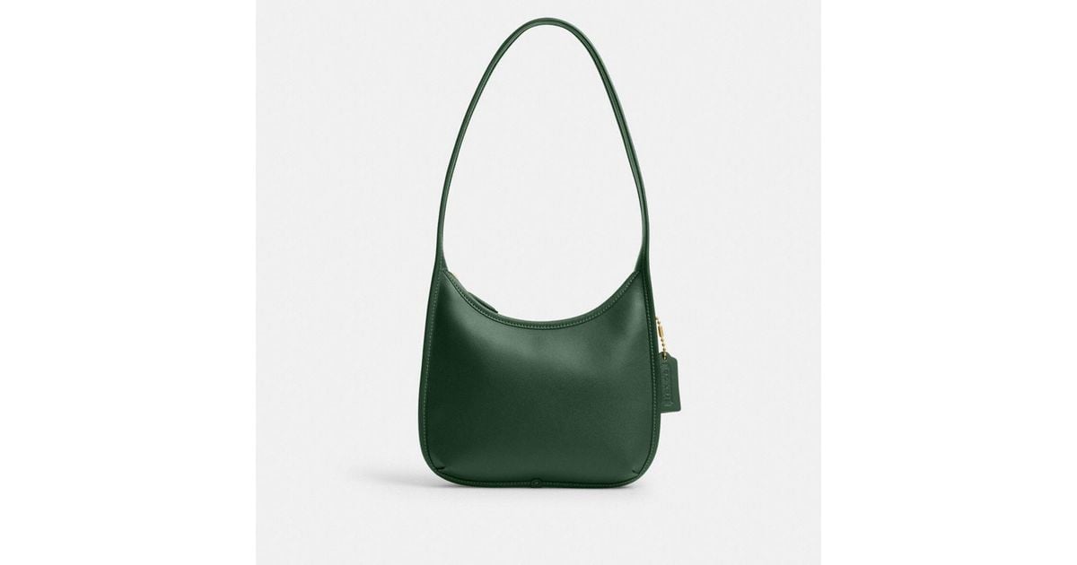 COACH Curve Zip Bag in Green | Lyst