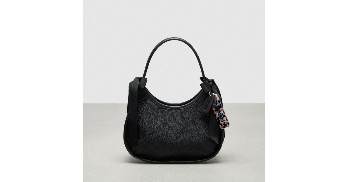 COACH Ergo Bag In Topia Leather With Bows in Black | Lyst