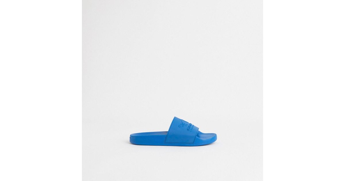 COACH Restored Slide in Blue for Men | Lyst