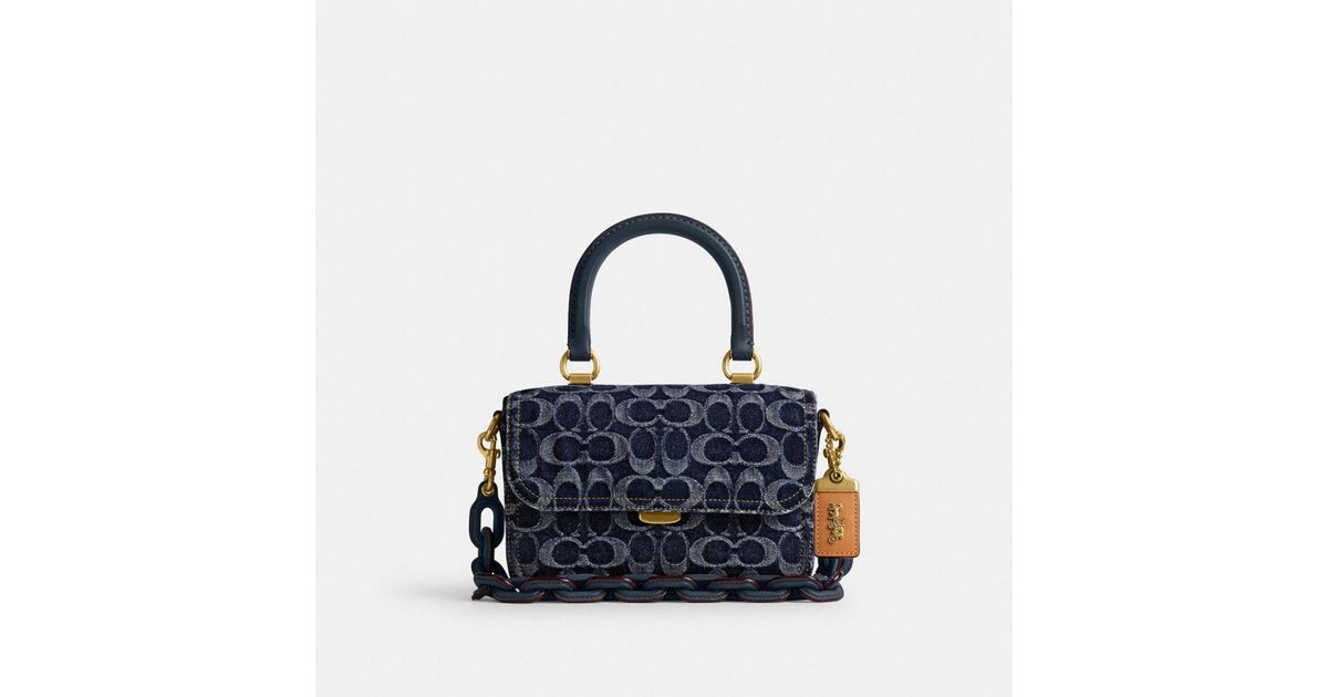 COACH Rogue Top Handle Bag In Signature Denim in Blue | Lyst Canada