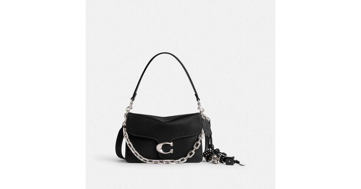 COACH Runway Chain Tabby Shoulder Bag in Black | Lyst