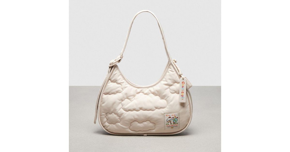 COACH Topia Loop Ergo Bag With Cloud Quilting in Natural | Lyst