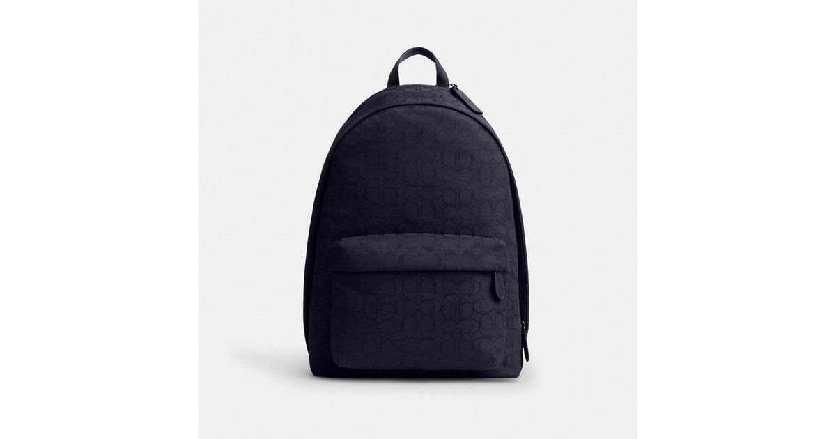 COACH Hall Backpack In Signature Jacquard in Blue for Men | Lyst