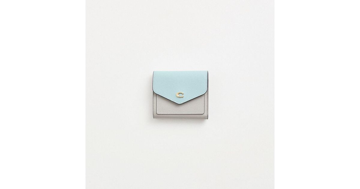 COACH Restored Wyn Small Wallet In Colorblock in Blue | Lyst
