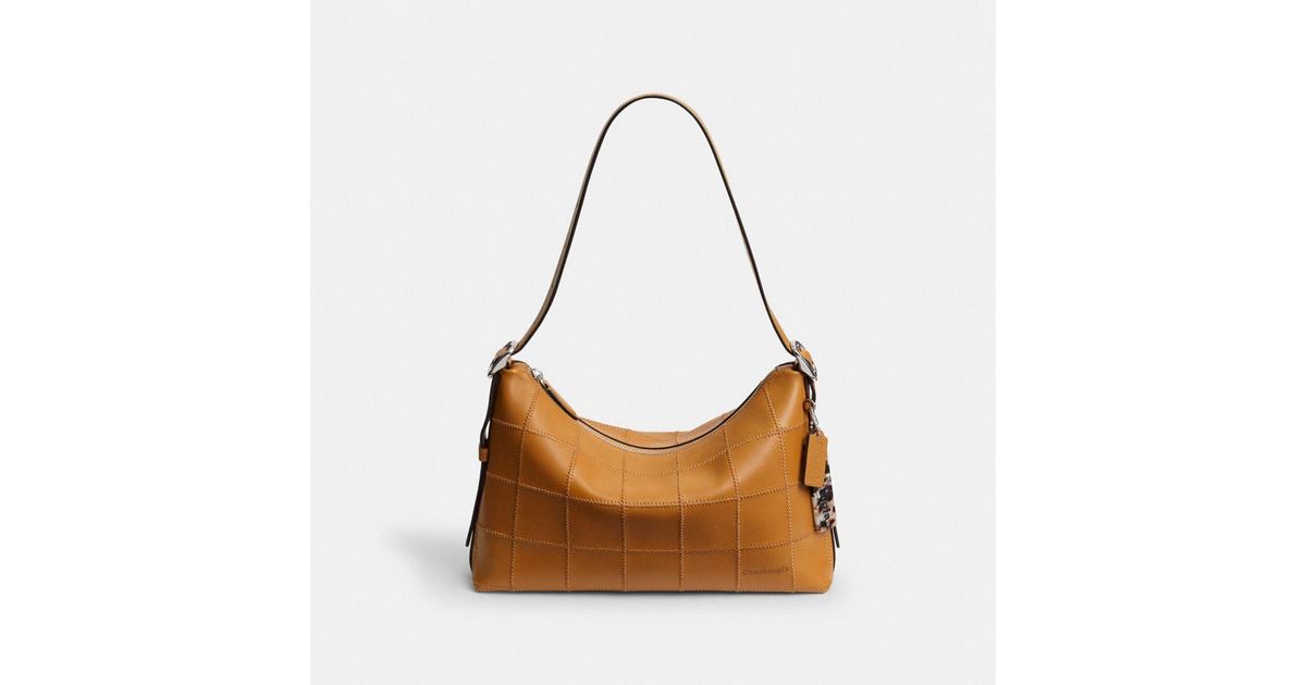 COACH Alter/ego Shoulder Bag In Checkerboard Upcrafted Leather in Brown ...