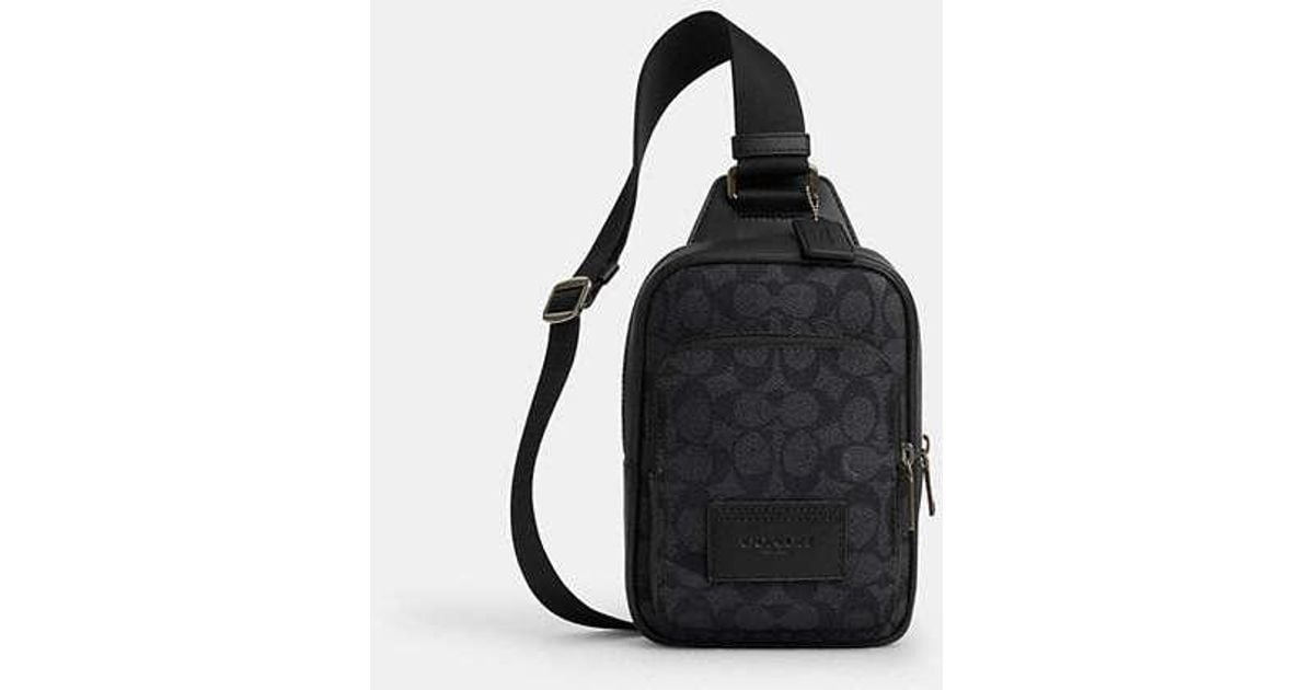 COACH Racer Sling Pack Aus Signature Material in Schwarz für Herren | Lyst DE
