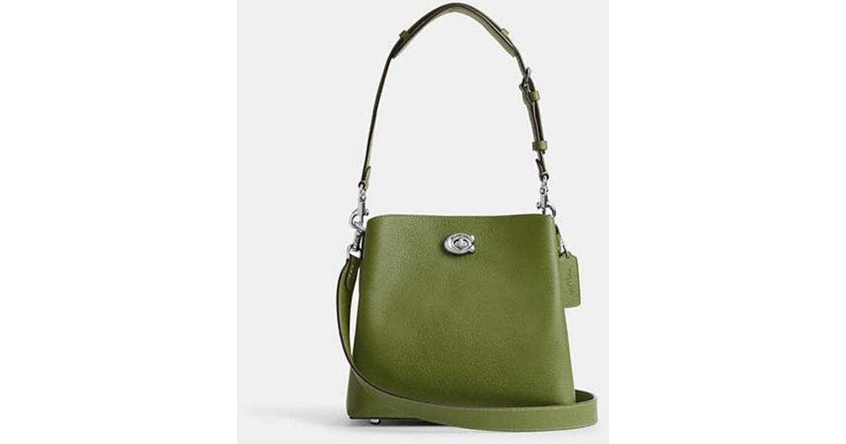 COACH Willow Bucket Bag in Green | Lyst UK