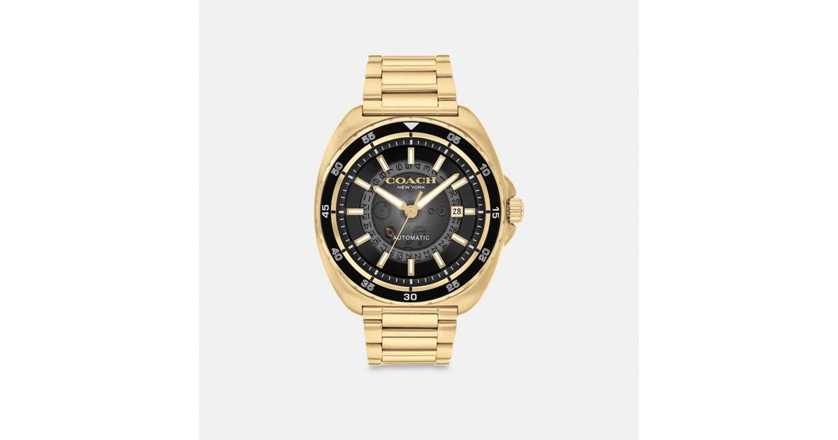 COACH Charter Automatic Watch, 44mm in Metallic for Men | Lyst