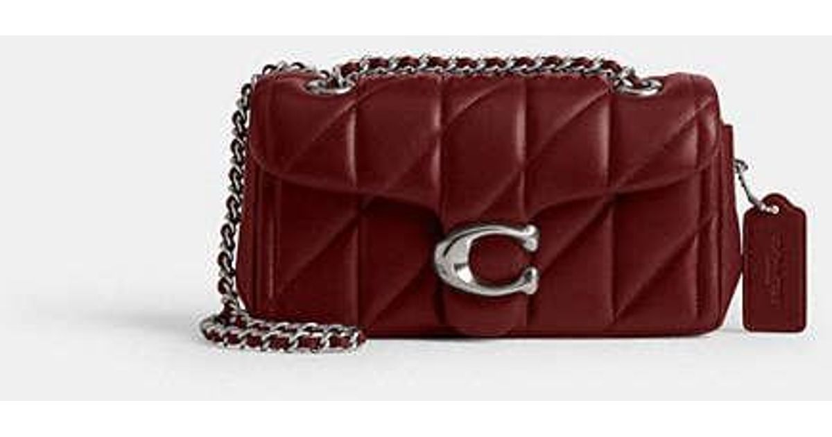 COACH Tabby Shoulder Bag 20 With Pillow Quilting in Red | Lyst UK