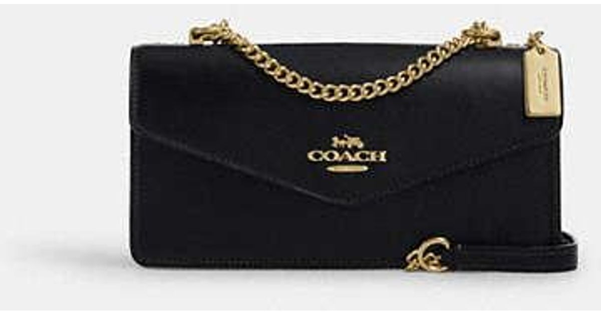 COACH Klare Envelope Crossbody Bag in Black | Lyst