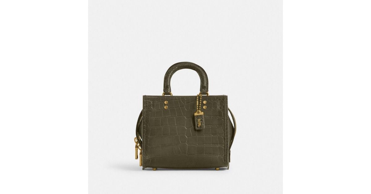 COACH Rogue 20 In Alligator in Green | Lyst