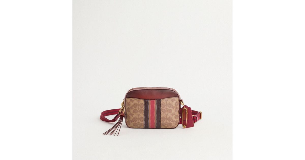 COACH Upcrafted Camera Bag In Signature Canvas in Brown | Lyst