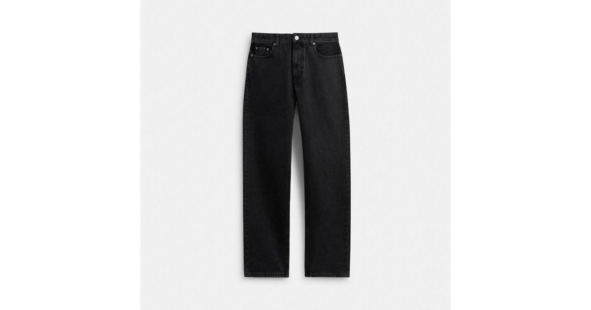 COACH Taper Jeans in Black for Men | Lyst