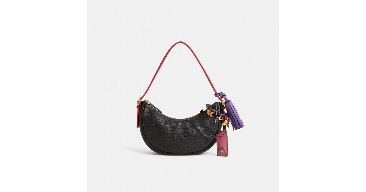 COACH Upcrafted Luna Shoulder Bag in Black | Lyst