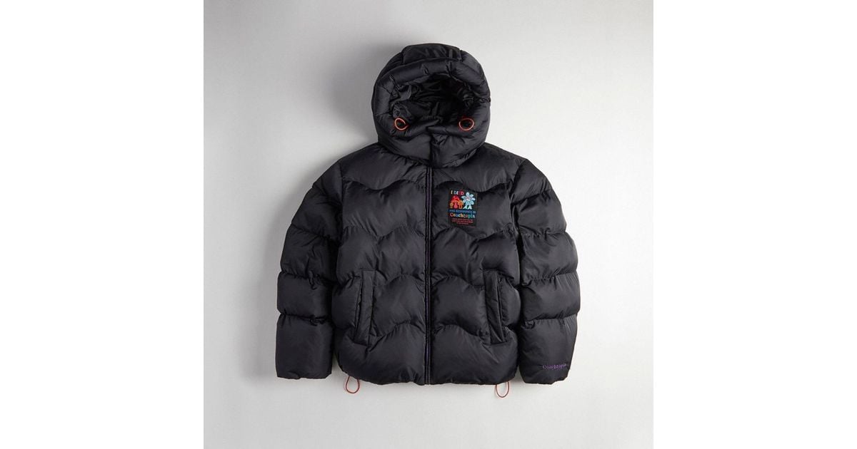COACH Coachtopia Loop Quilted Puffer Jacket in Black | Lyst