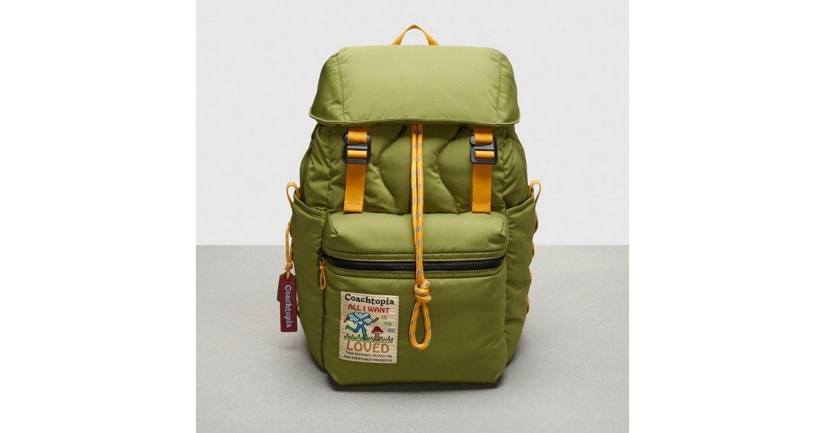 COACH Coachtopia Loop Backpack in Green | Lyst Canada