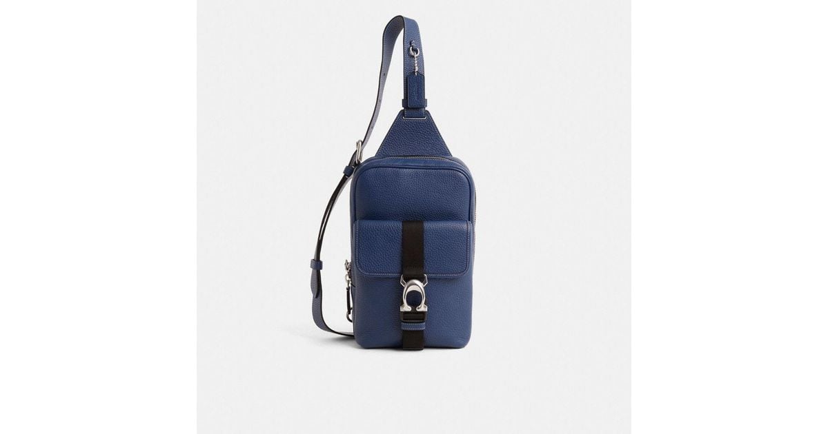 COACH Restored Beck Pack in Blue for Men | Lyst