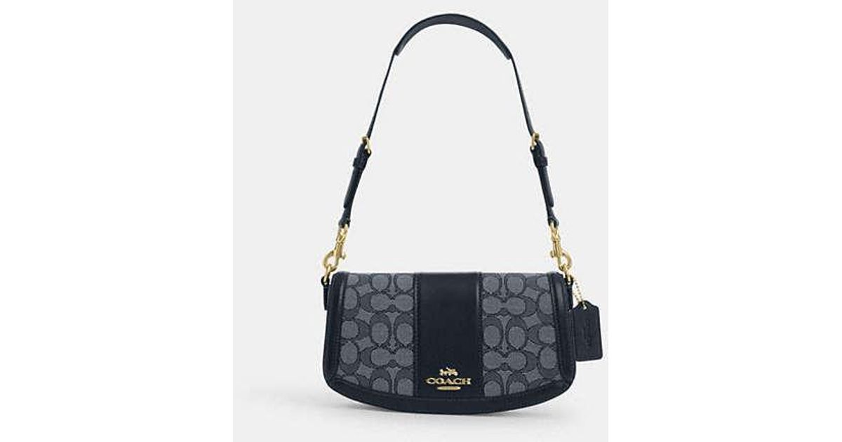 COACH Andrea Shoulder Bag in Black | Lyst UK