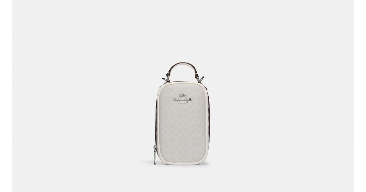 COACH Eva Phone Crossbody Bag Canvas - White | Pvc in Black | Lyst UK
