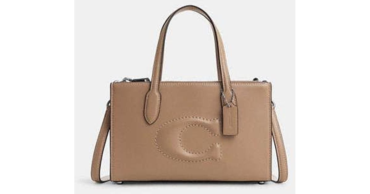 COACH Nina Small Tote Bag in Black | Lyst
