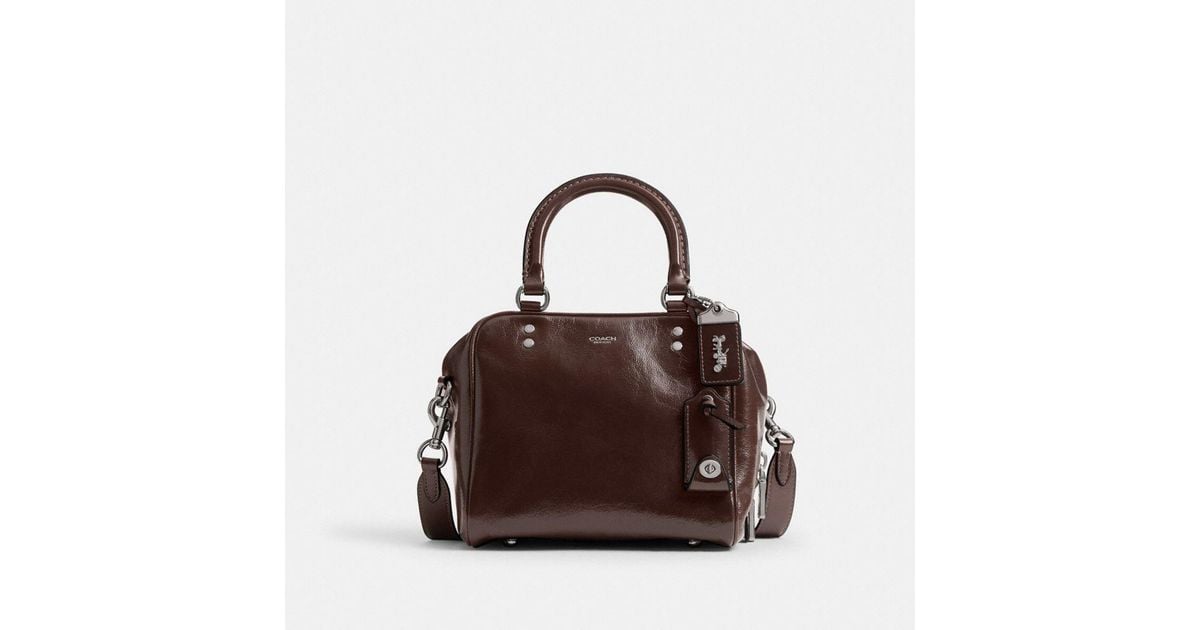 COACH Cube Rogue Bag 20 in Brown | Lyst