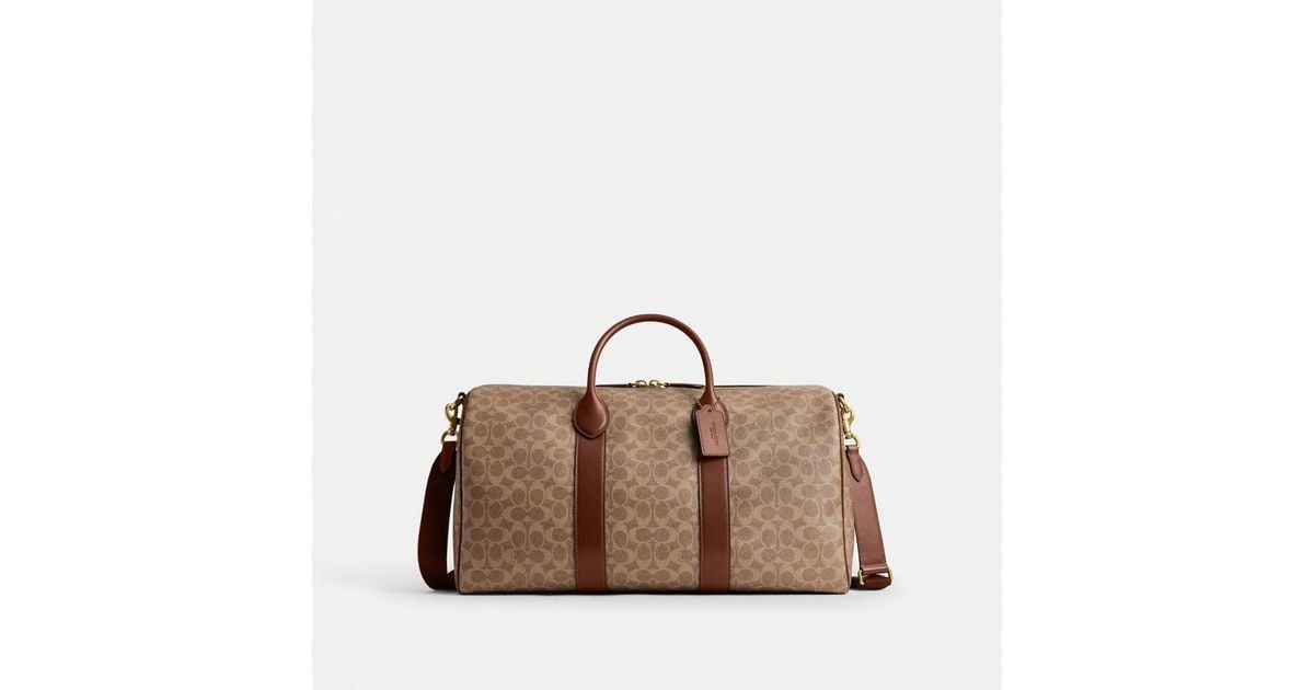 COACH Compass Bag 50 In Signature Canvas in Brown for Men | Lyst