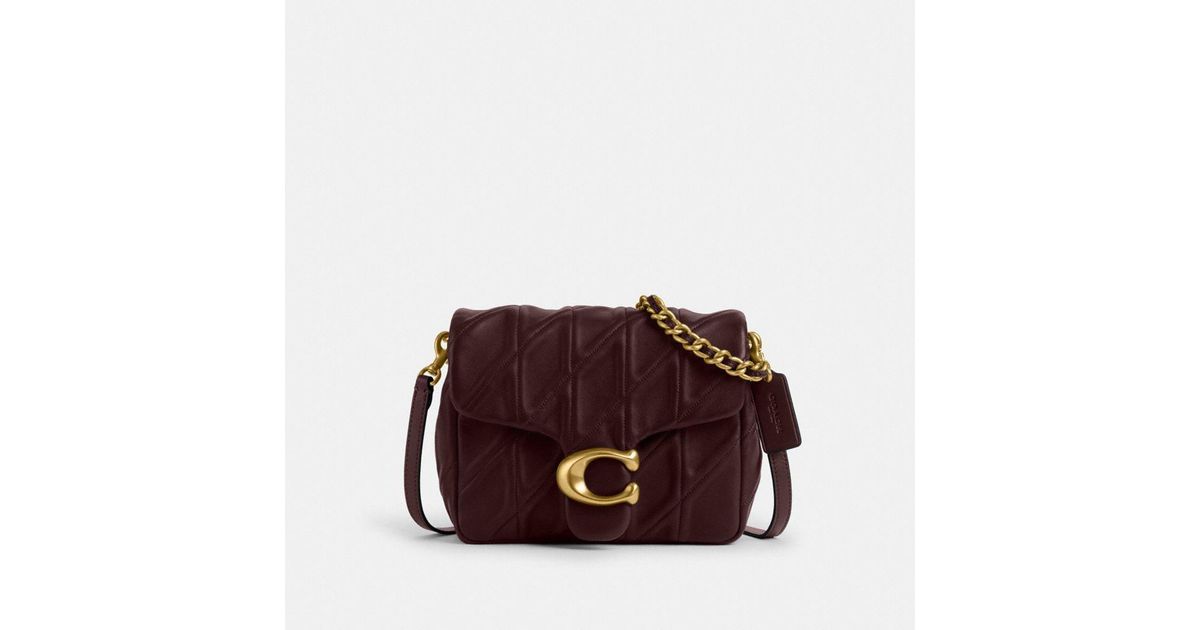 COACH Times Square Tabby Shoulder Bag With Quilting in Purple | Lyst