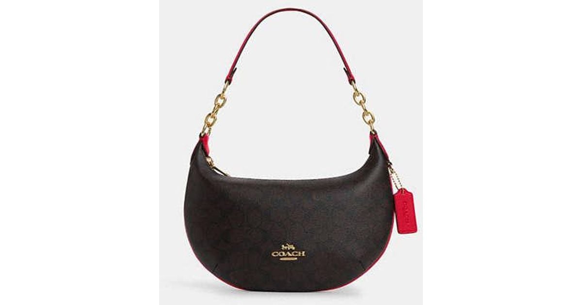 COACH Payton Hobo Bag in Black | Lyst
