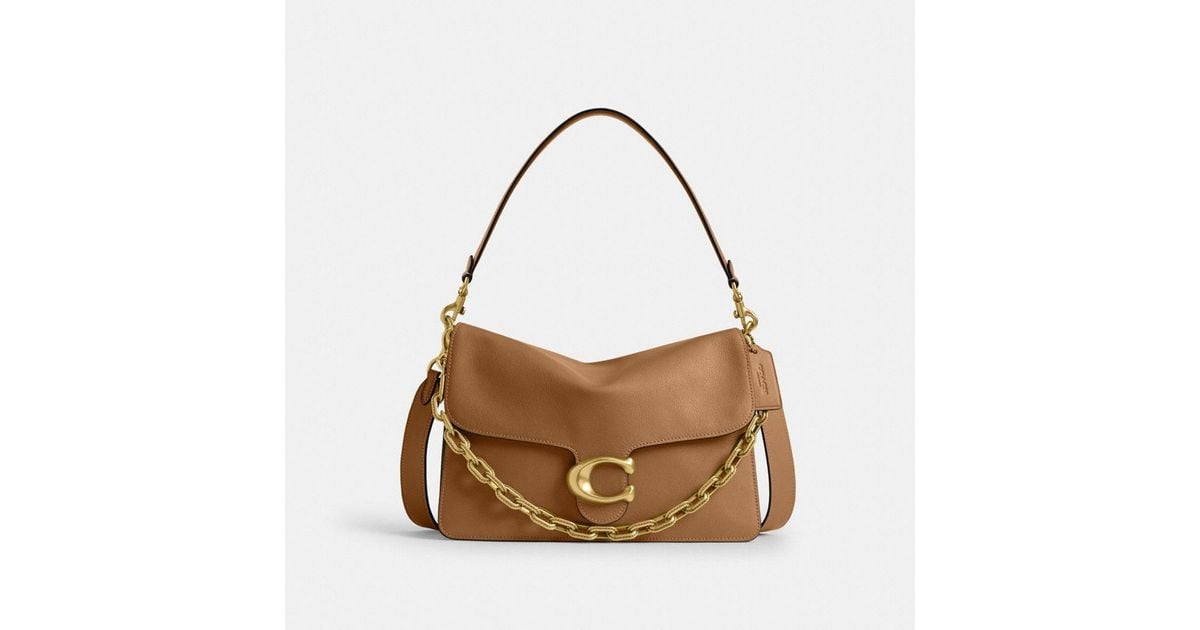 COACH Chain Tabby Shoulder Bag 30 in Brown | Lyst